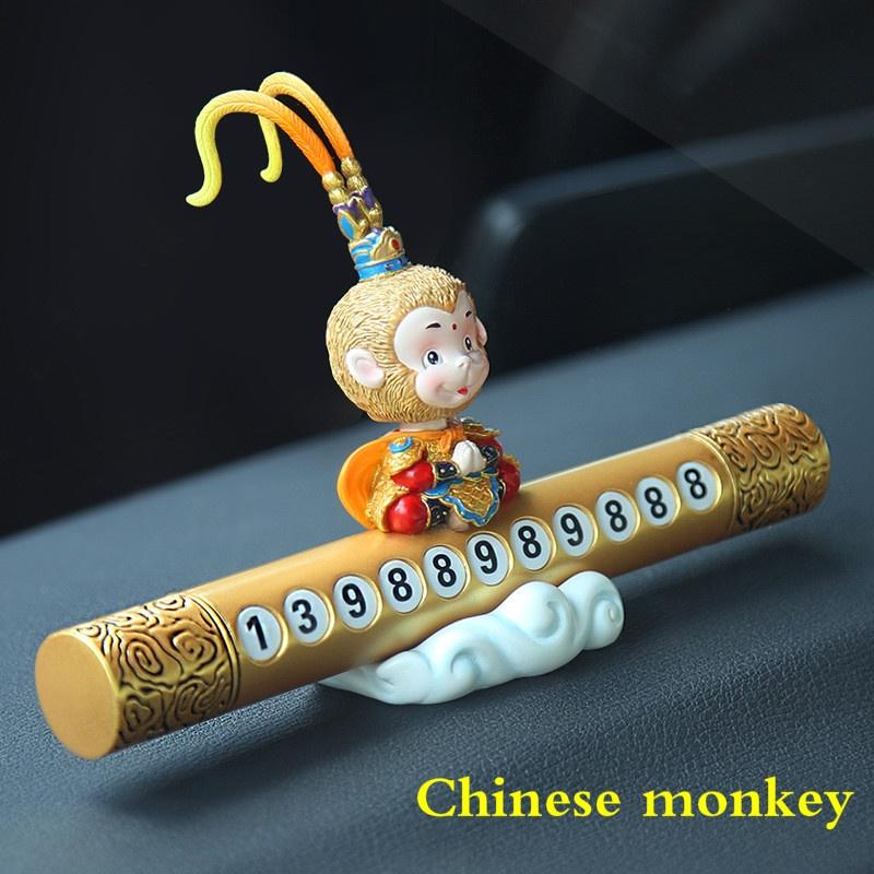 Buy Car Creative Shaking Head Monkey Temporary Stop Sign Car Phone ...