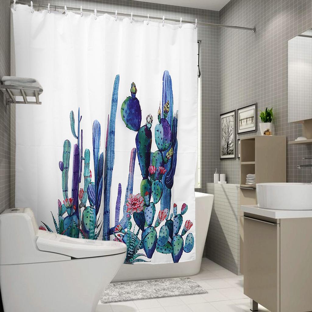 Buy 1pc Shower Curtain Waterproof Partition Curtain Bathing Curtain ...