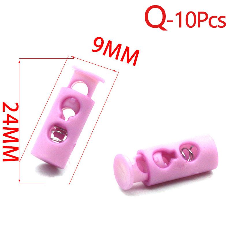 10pcs DIY 2 Holes Plastic Multicolor Rope Lock Clips Adjustment Buckle ...