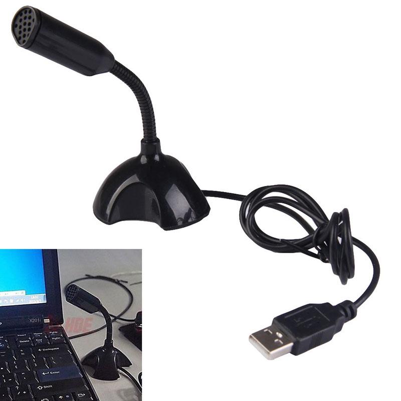 Buy USB Stand Mini Desktop Studio Speech Microphone for PC Laptop ...