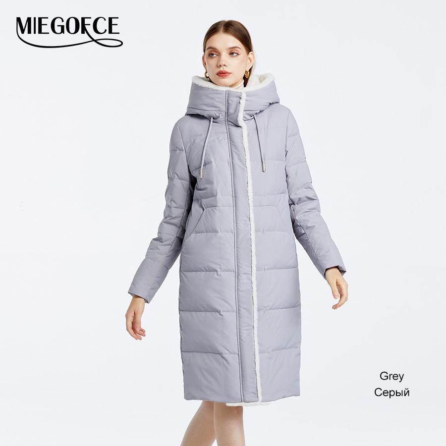 Cheap MIEGOFCE Winter Collection Simple Long Coat Hooded Windproof ...