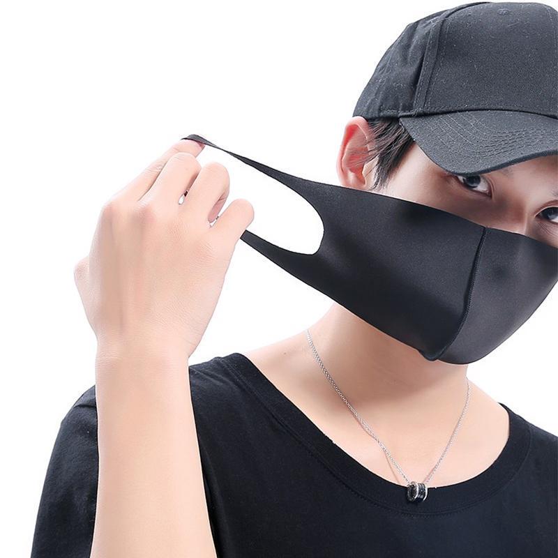 Buy 3D Sun Block Washable Breathable Mask Dust Proof Unisex Solid Face ...