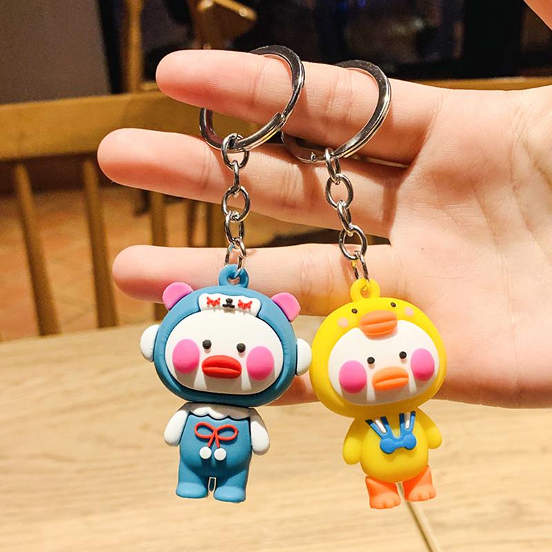 Compra online de Cartoon Cute Duck Figure Keychains Little Yellow Duck ...
