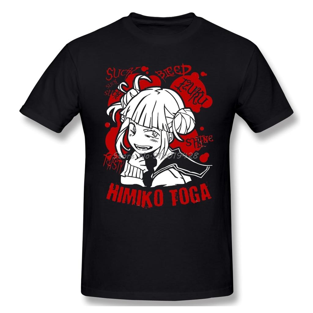 Kaufe Men My Hero Academia Black T-Shirt Boku Himiko Toga Graphic ...