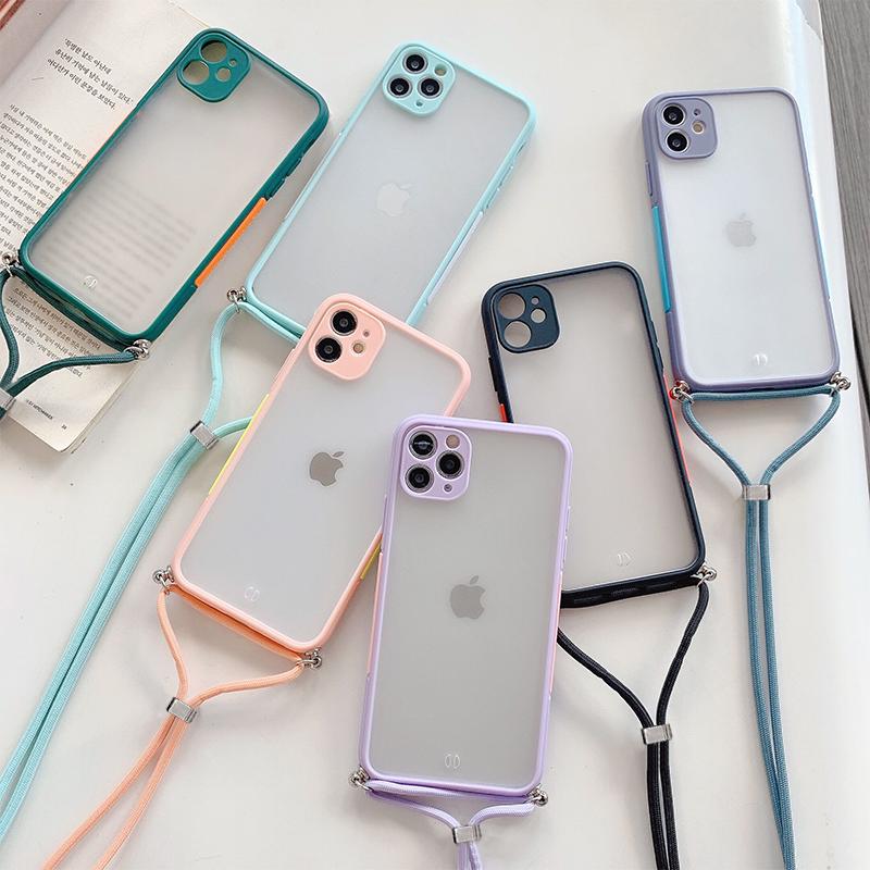 Buy Lanyard Chain Phone Case for iPhone 11 Pro Max 7 8 Plus XR XS Max X ...