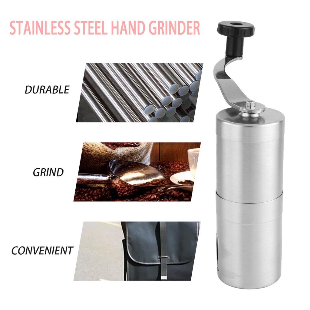 Buy UVA Portable Stainless Steel Grinder Manual Grinding Machine Coffee ...
