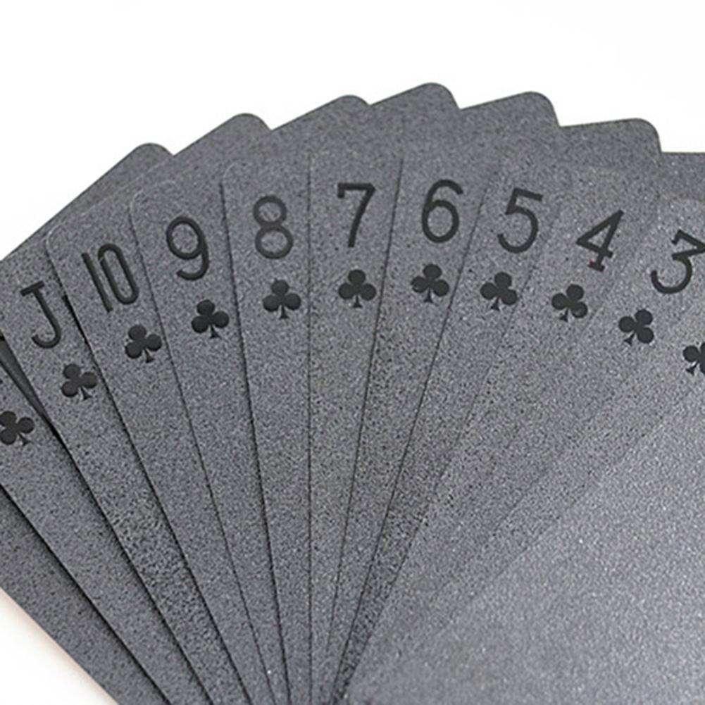 Buy Black Matte Plastic Poker Cards PET Waterproof Playing Cards for ...