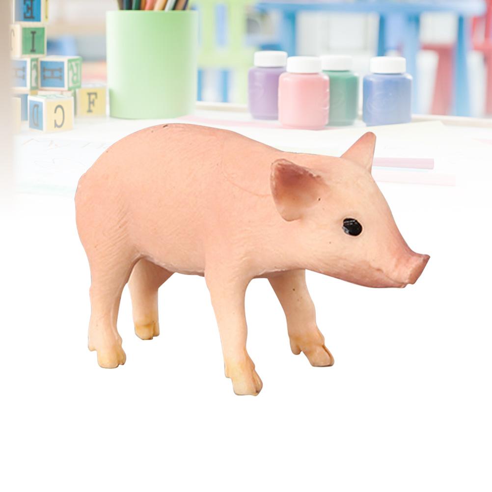 Buy 1pc Simulation Pig Ornaments Figurines Creative Craft Gift Model ...