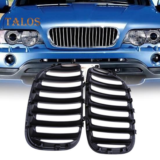 Delicate 1 Pair Car Grilles Single Line Anti-scratch ABS Car Front Hood ...