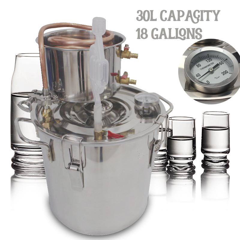 35L Wine Beer Alcohol Distiller Alcohol Brewing Kit Home Distiller ...