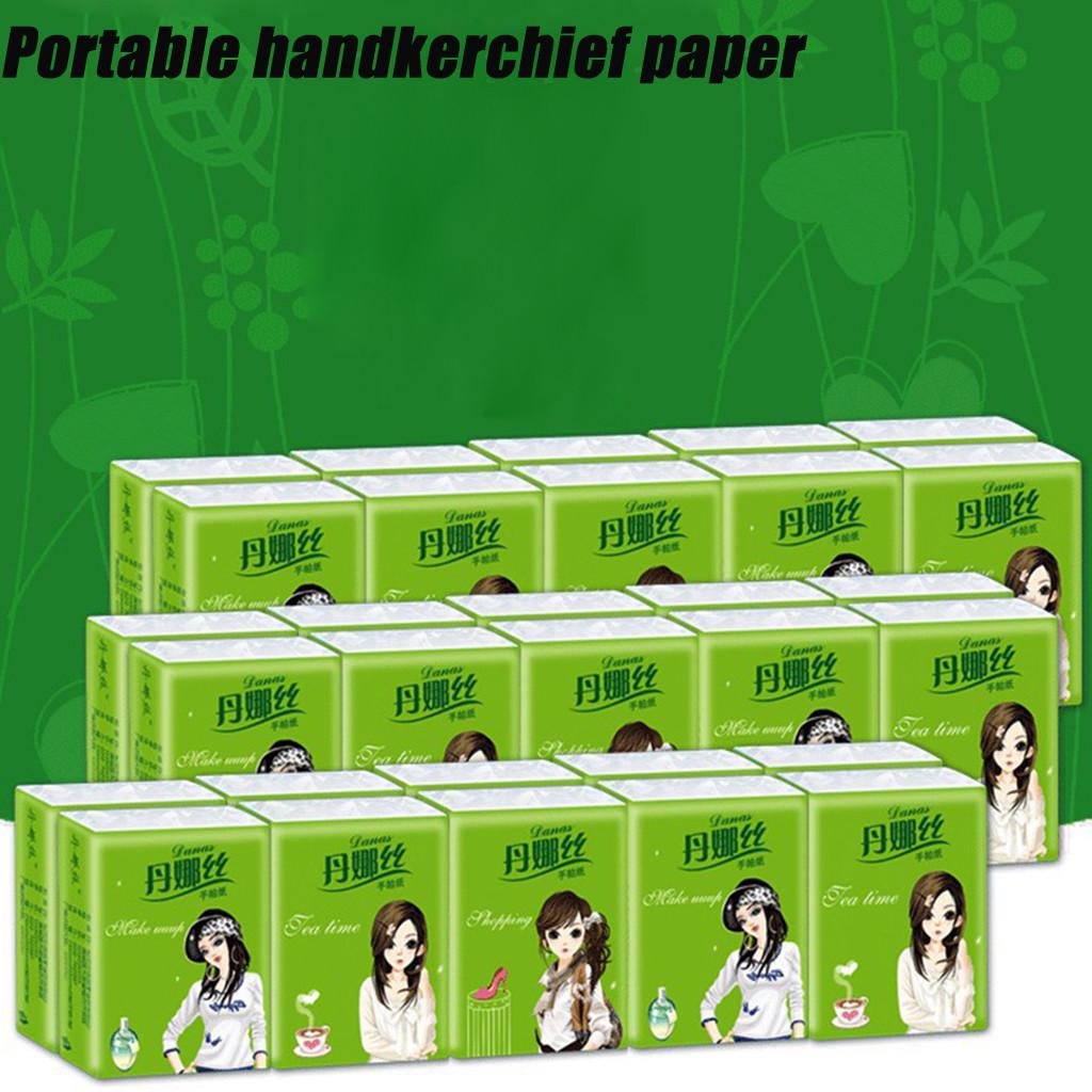 Buy 10 Packaging Three-Layer Thick Portable Pouch Portable Handkerchief ...