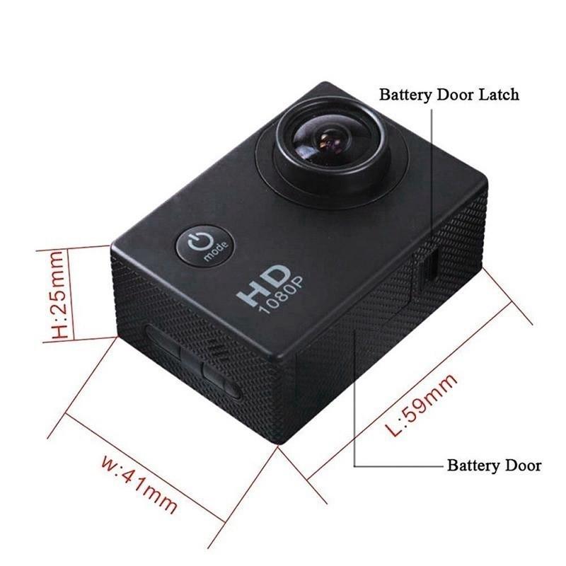 Buy Sports Camera Sports Recorder 1080 HD Waterproof 30M A7 Outdoor ...