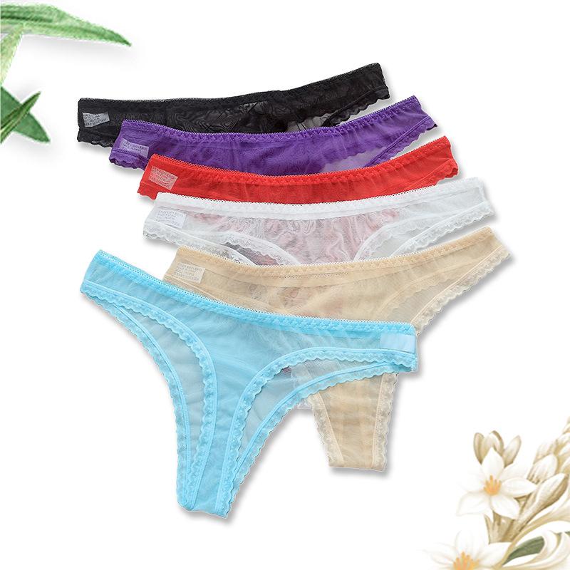 Cheap Sexy thong pants for women with fully transparent bottom ...