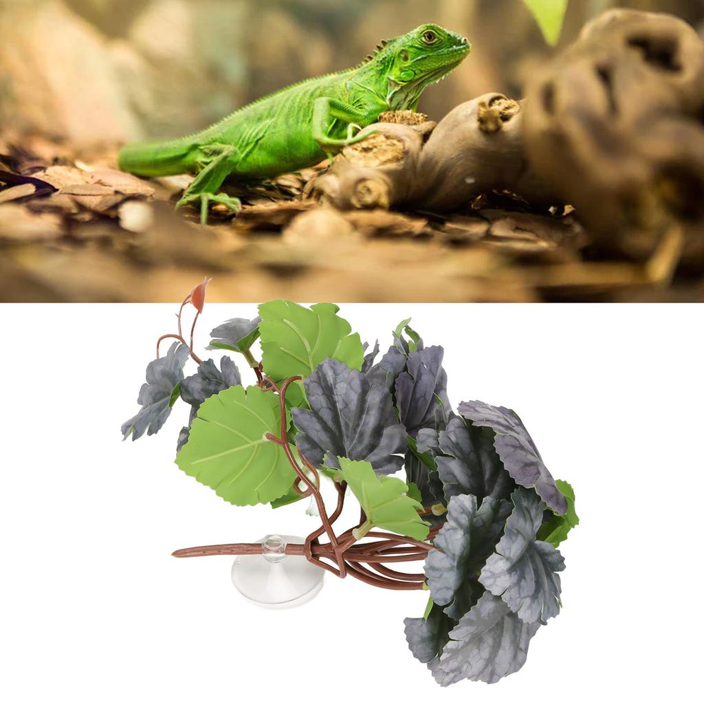 Buy Reptile Artificial Plastic Plant Decoration Safe Durable Artificial ...
