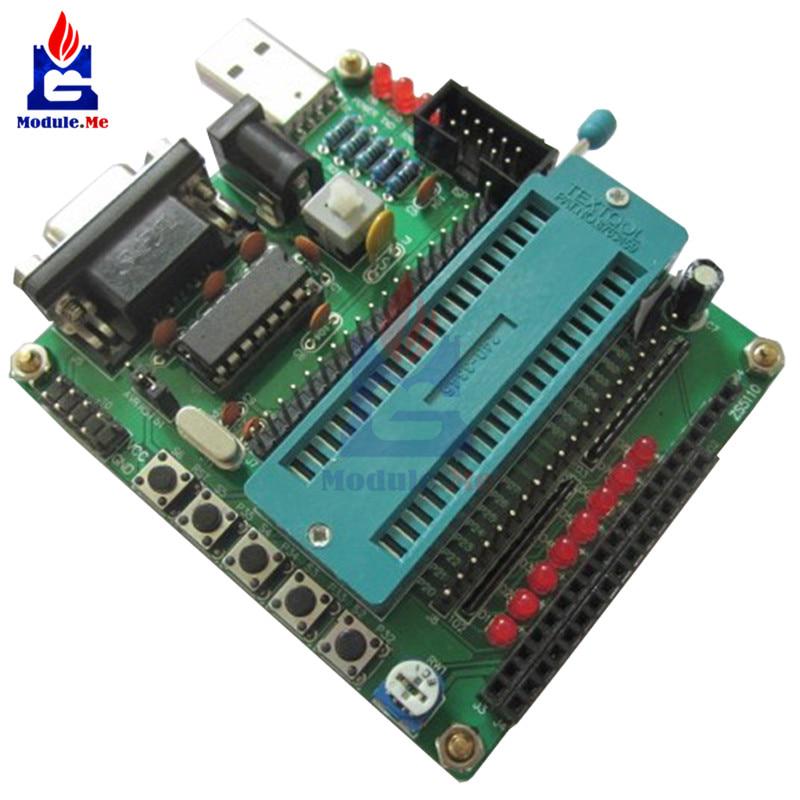 C51 AVR MCU Development Board DIY Learning Board Kit Parts Components ...