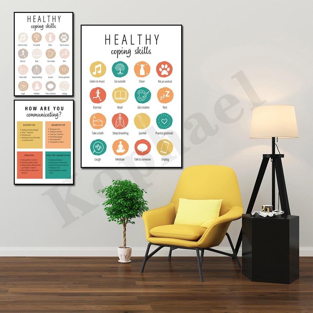Satın alın Healthy Coping Skills Communication Mental Health School ...