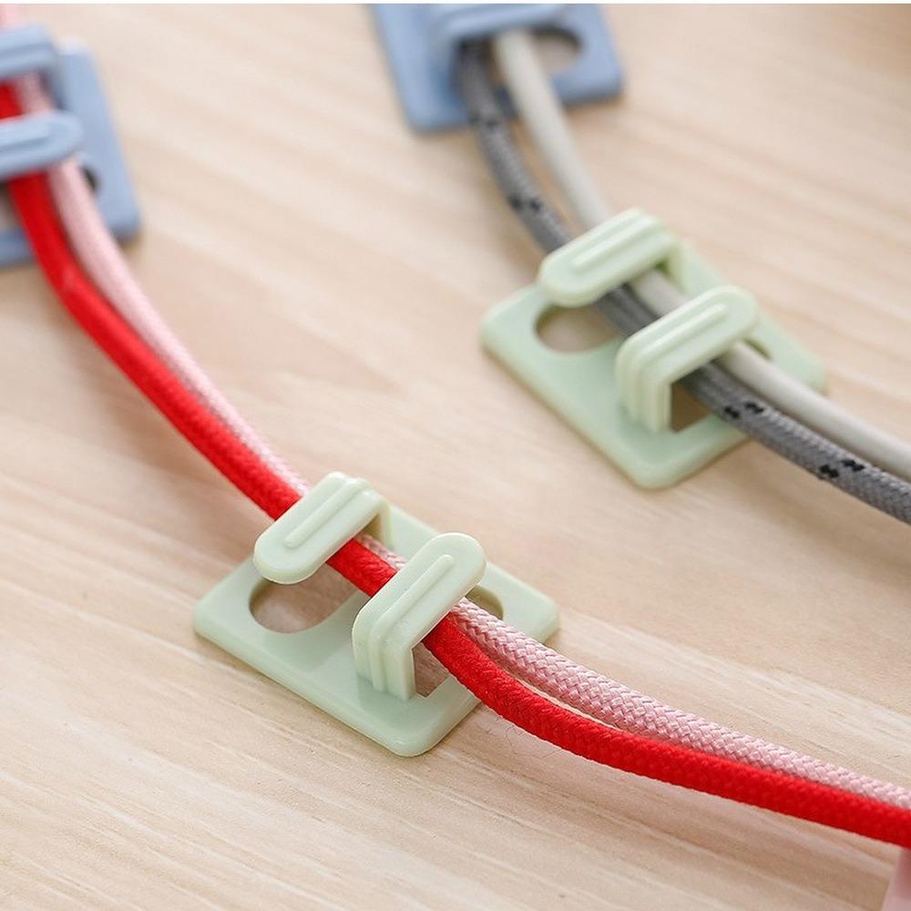 Buy 8pcs/set Self-adhesive Mini Wire Organizing Clip Data Cable ...