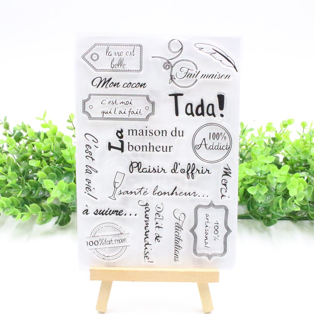 Buy Tada Transparent Clear Silicone Stamp for DIY Scrapbooking Photo ...