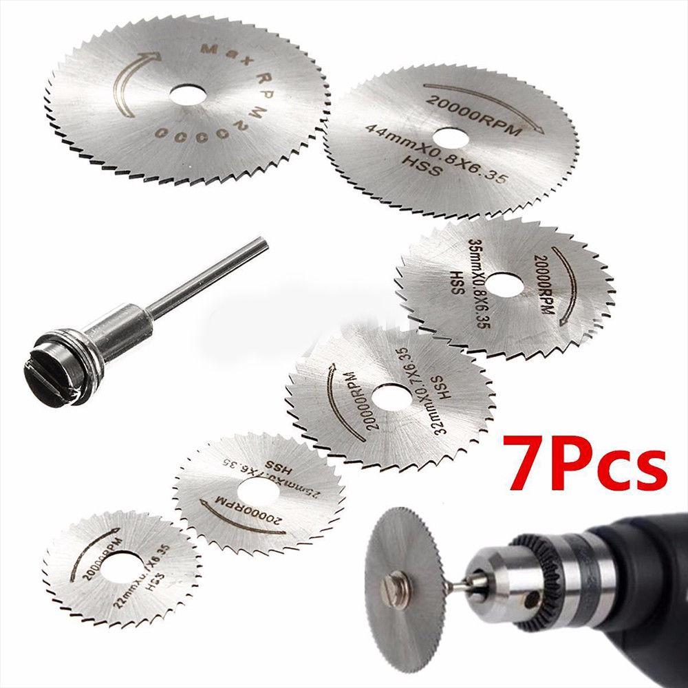 7pcs/set Circular Saw High Speed Steel Rotary Cutting Discs For Wood ...