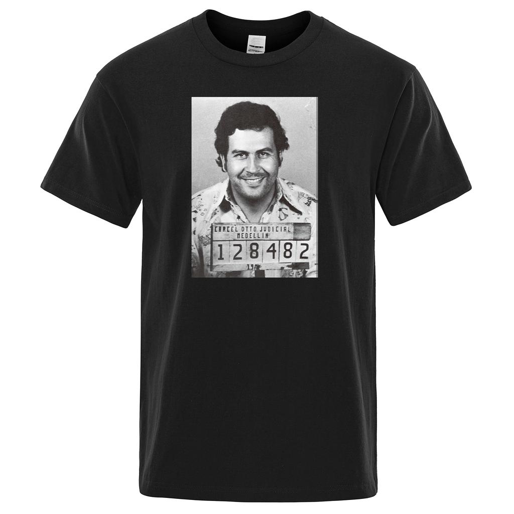 Buy Pablo Escobar Male T-Shirt Colombian Drug Lord Men Tshirts High ...