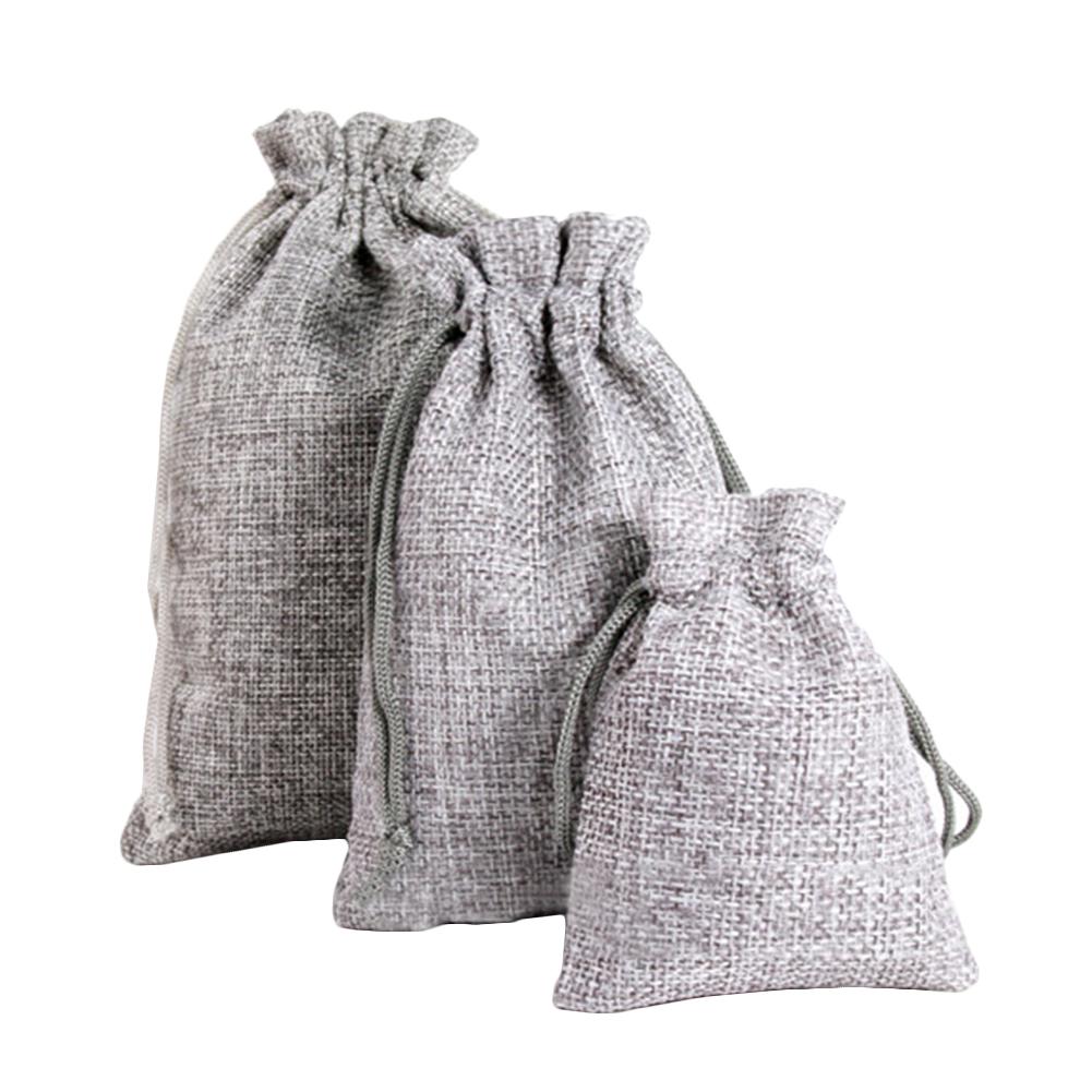 Buy Puntos 3Pcs/Set Drawstring Sachet Bag Beads Bracelet Jewelry Linen ...