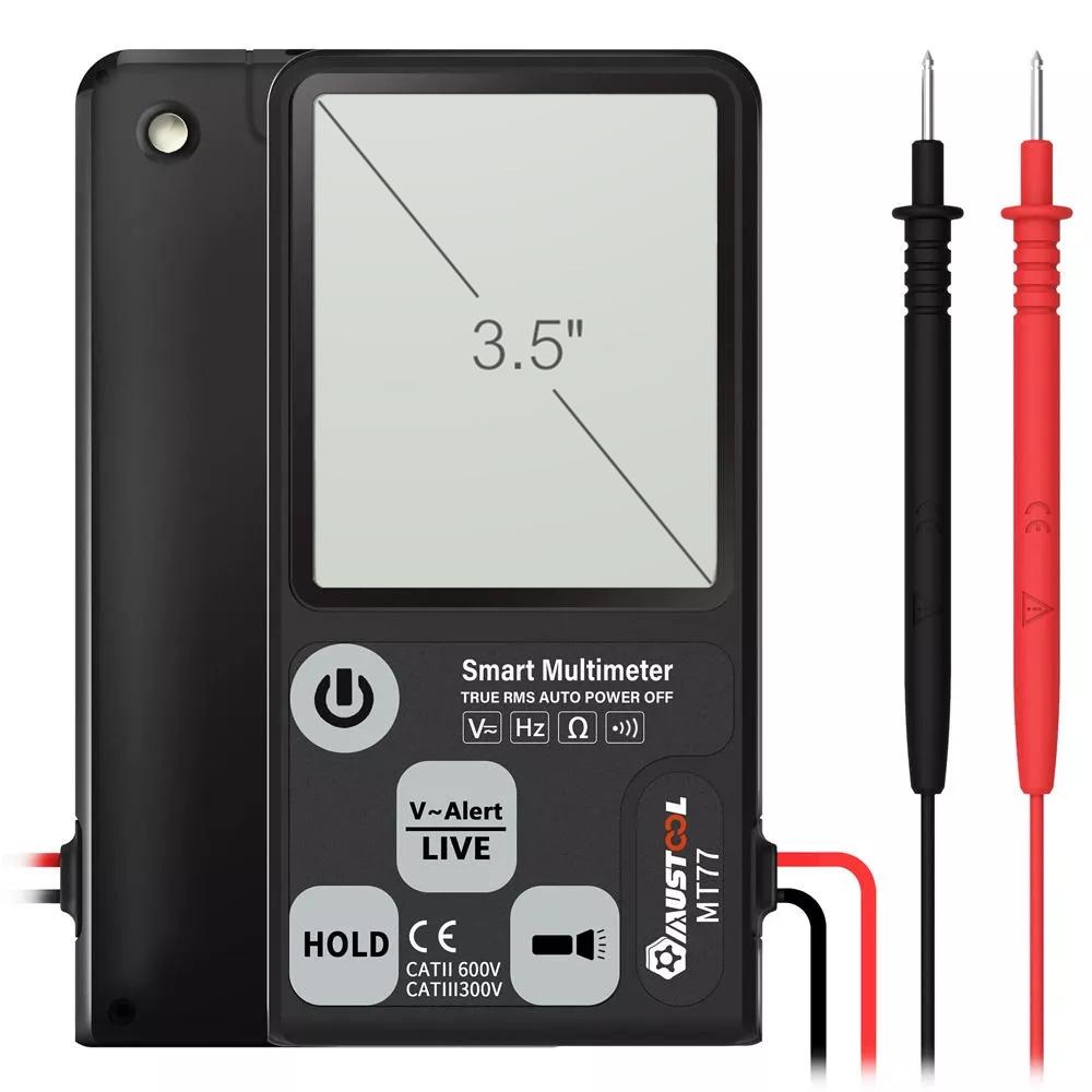Large Screen Smart Digital Multimeter Voltage Tester 3-Line Display ...