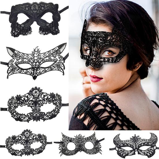 Cheap Charming Women Blindfold Lace Delicate Patterns Lace Eye Cover | Joom