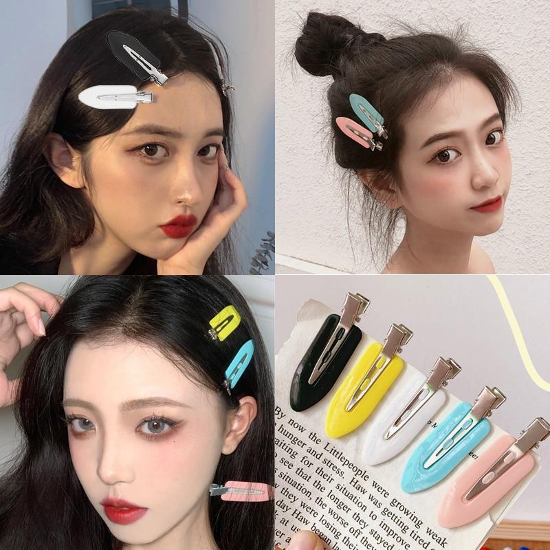 Cheap 1 Set Solid Seamless Hairpin Trendy Hair Barrettes Headwear ...