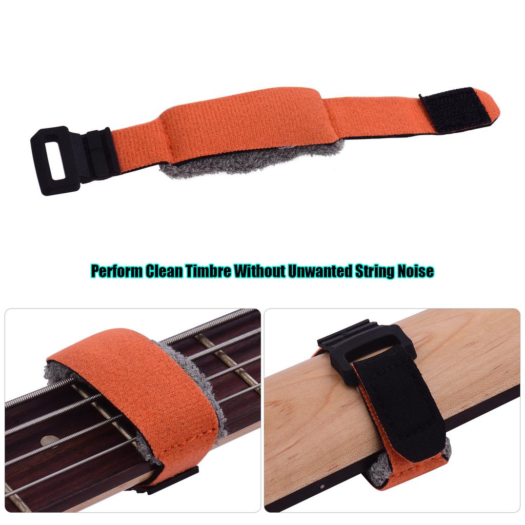Guitar Gear Fret Wraps 18cm Length Strings Muter for 6-String Bass ...