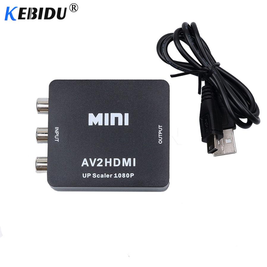 Buy 1080P Male To Female RCA AV TO Converter Adapter Mini Composite ...