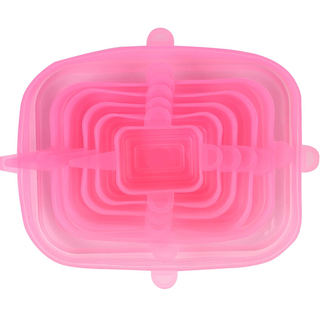 💰Kjøp 24/18/12/6Pcs Heat Resistant Silicone Stretch Lid Food Wrap Bowl ...