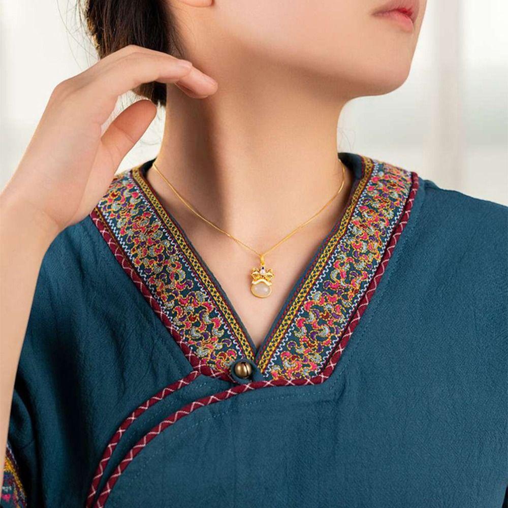 Satın alın Lion Niche Design Girl Gift Chinese Style Necklace Girl ...