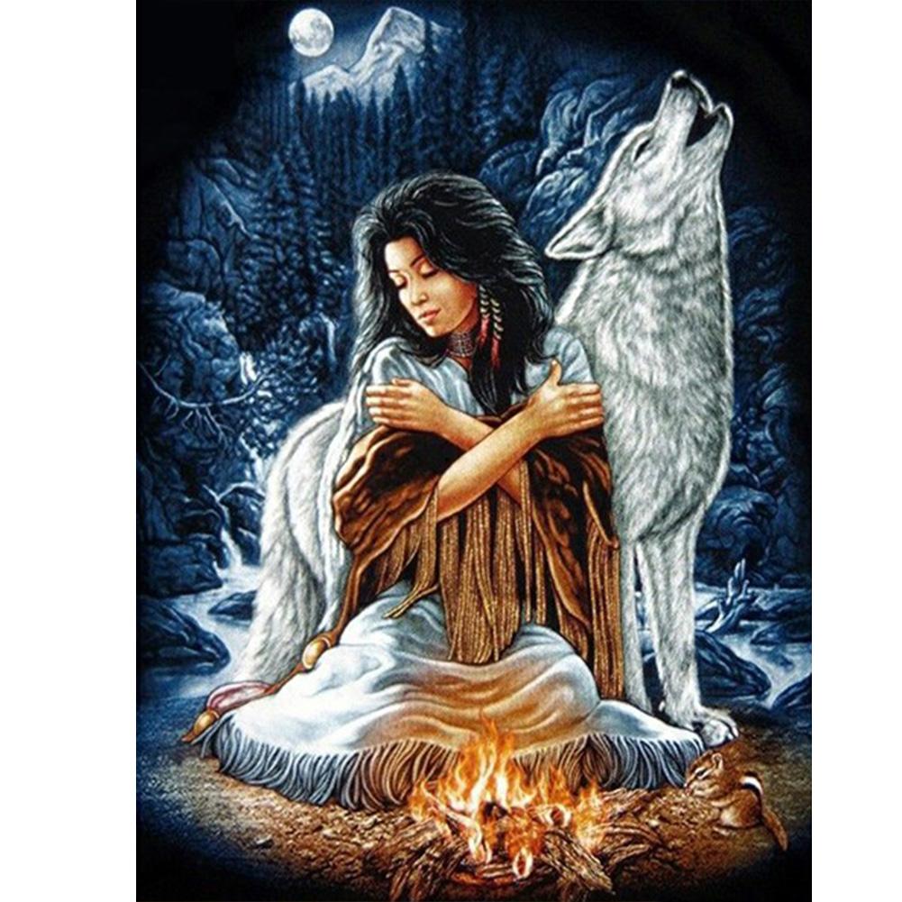 Buy 5D Diamond Painting Kit DIY Figure Full Square Diamond Mosaic Art ...