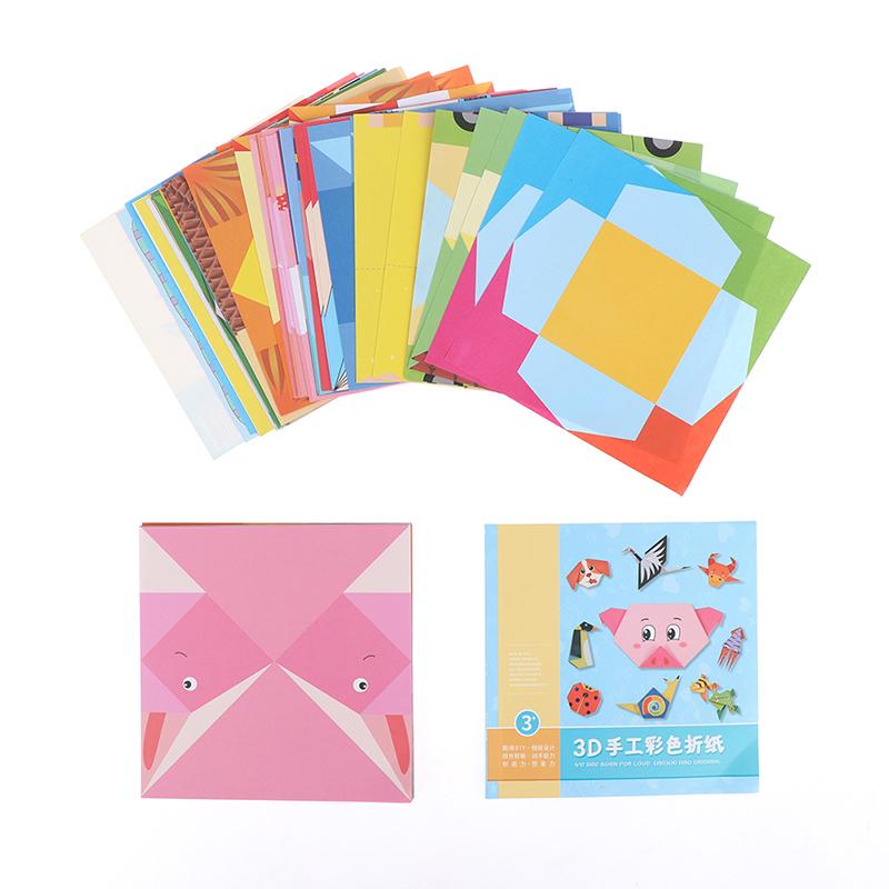 Buy 3D 54 Pages Origami Cartoon Animal Book Toy Children Diy Paper Art ...
