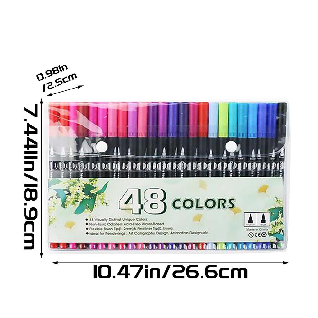 Cheap Dual Markers Brush Pen Colored Pen Fine Point Art Marker Brush ...