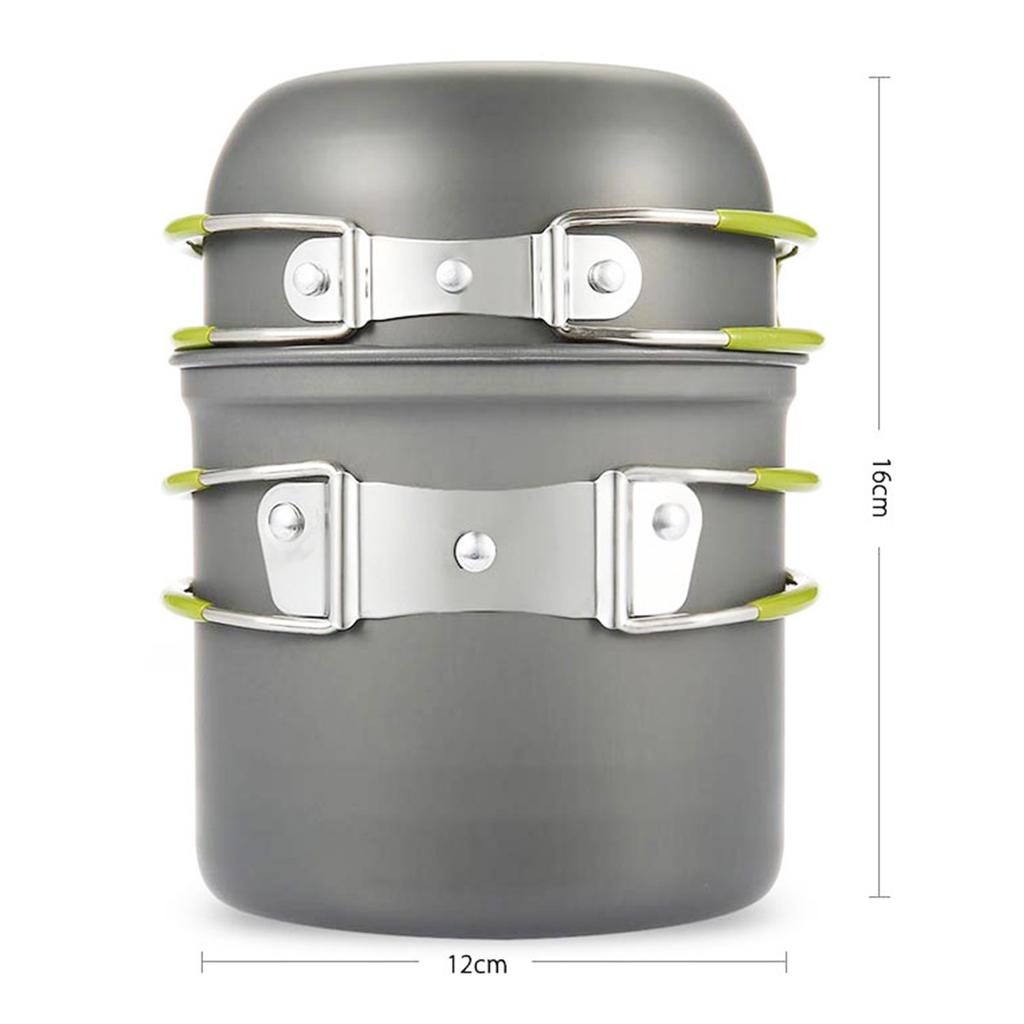12Pcs Set Fashion Hiking Camping Outdoor Camping Hiking Pot Survival ...