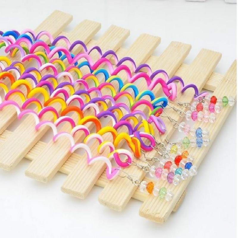 Buy 1pc Kids Beaded Rainbow Curler Braid Hair Sticker at affordable ...