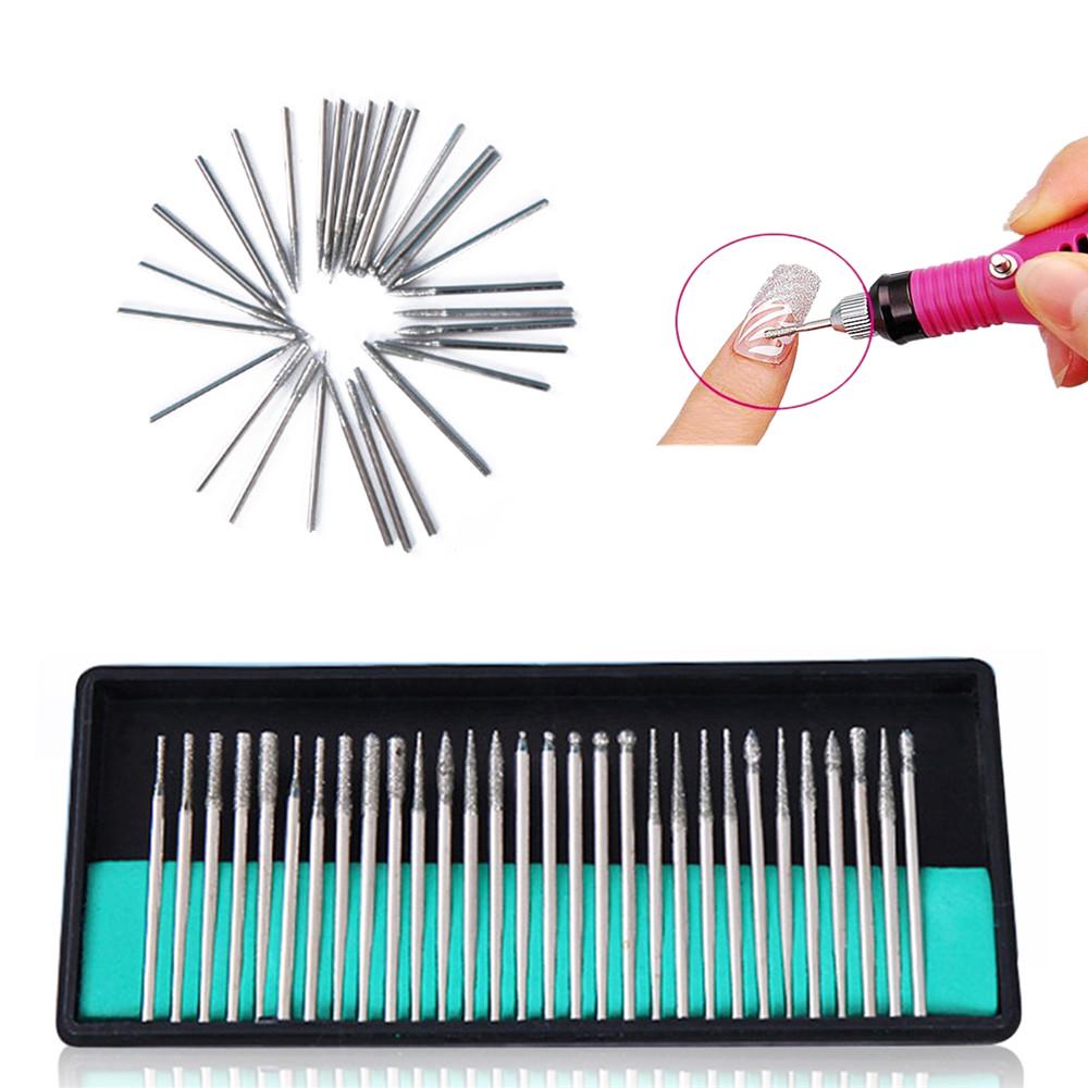Buy 30PCS Electric Manicure Grinding Head Drill Bit Set Nail Pedicure ...