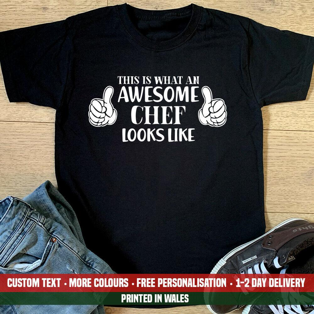 Buy Awesome Chef T-Shirts Funny Cook Master Masterchef Prints T Shirt ...