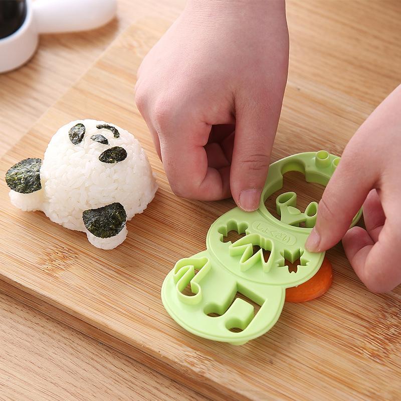 Buy Cute Panda Rice Ball Mold Rice Modeling Tool Diy Sushi Seaweed ...