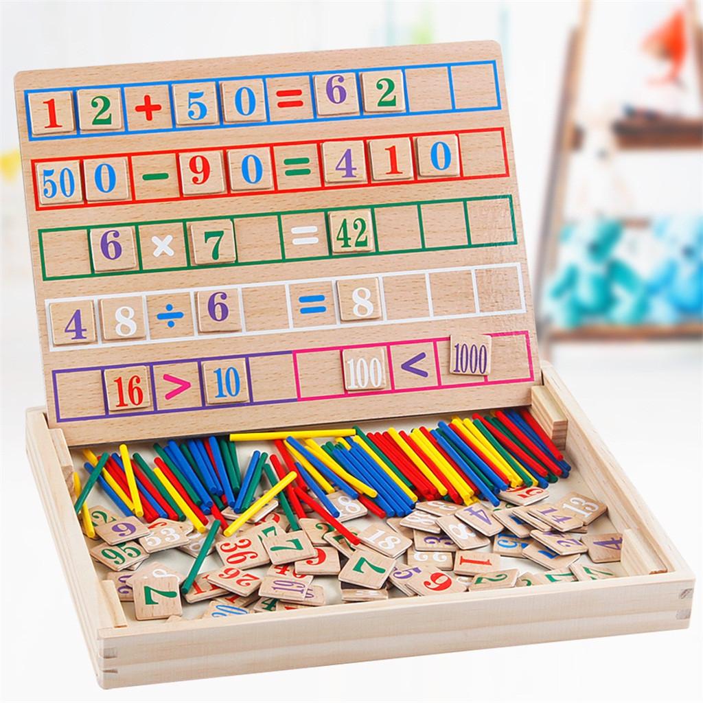 Buy Wooden Teaching Aids Multifunctional Magnetic Math Operation and ...
