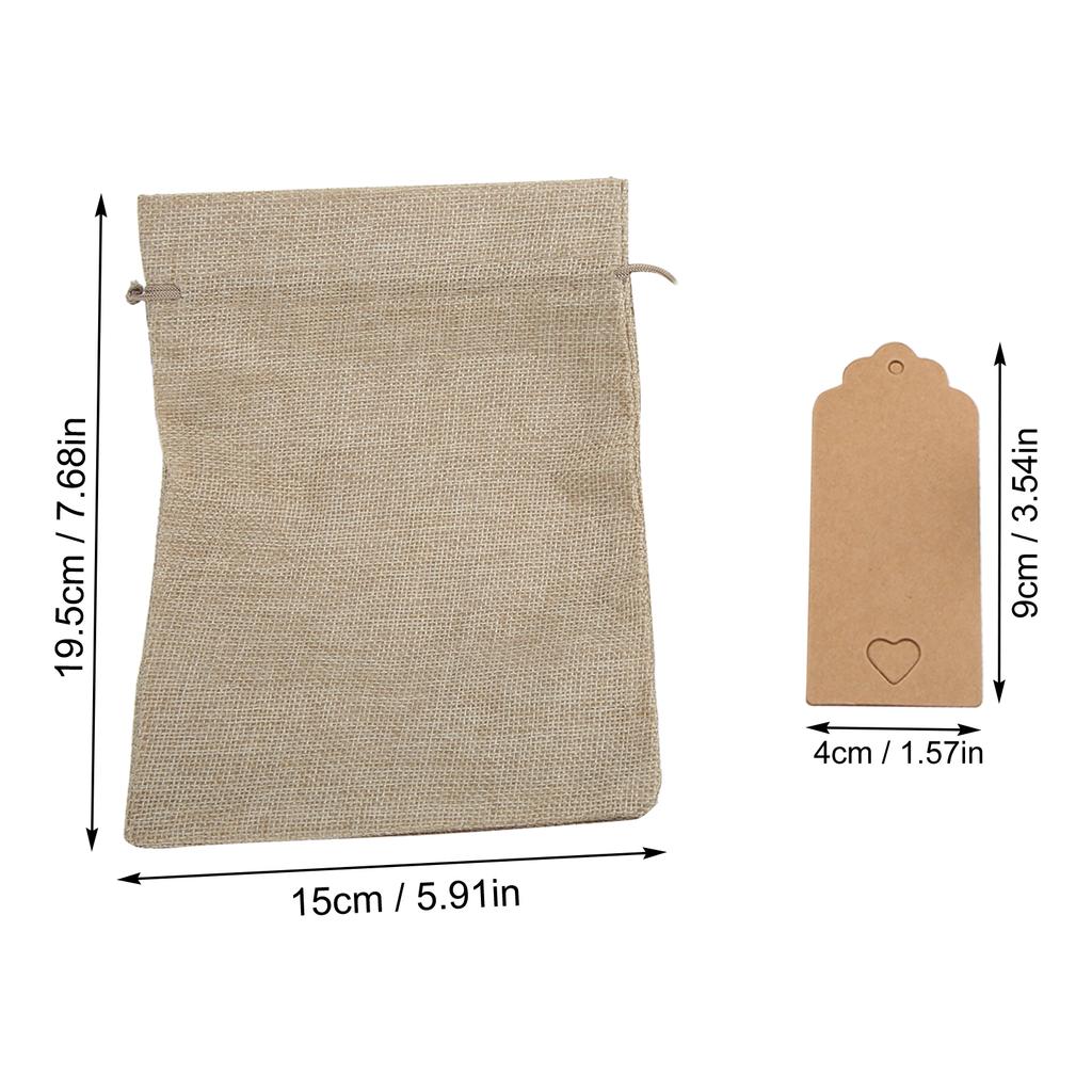 Buy 10Pcs Small Burlap Bags Bohemian Style Easy Storage Widely Used ...