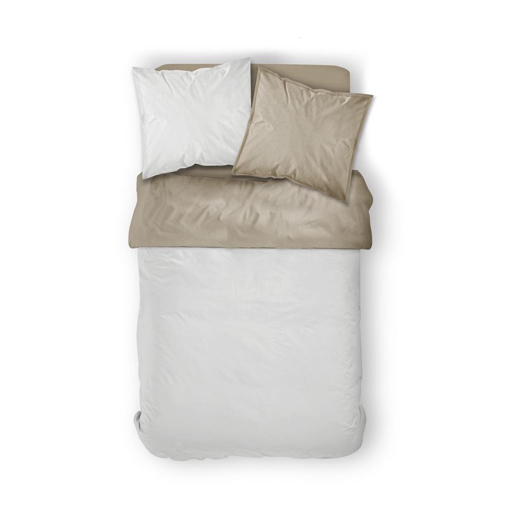 Buy Bed Set - Duvet Cover 100% Cotton Percale Mastic / Chantilly at ...