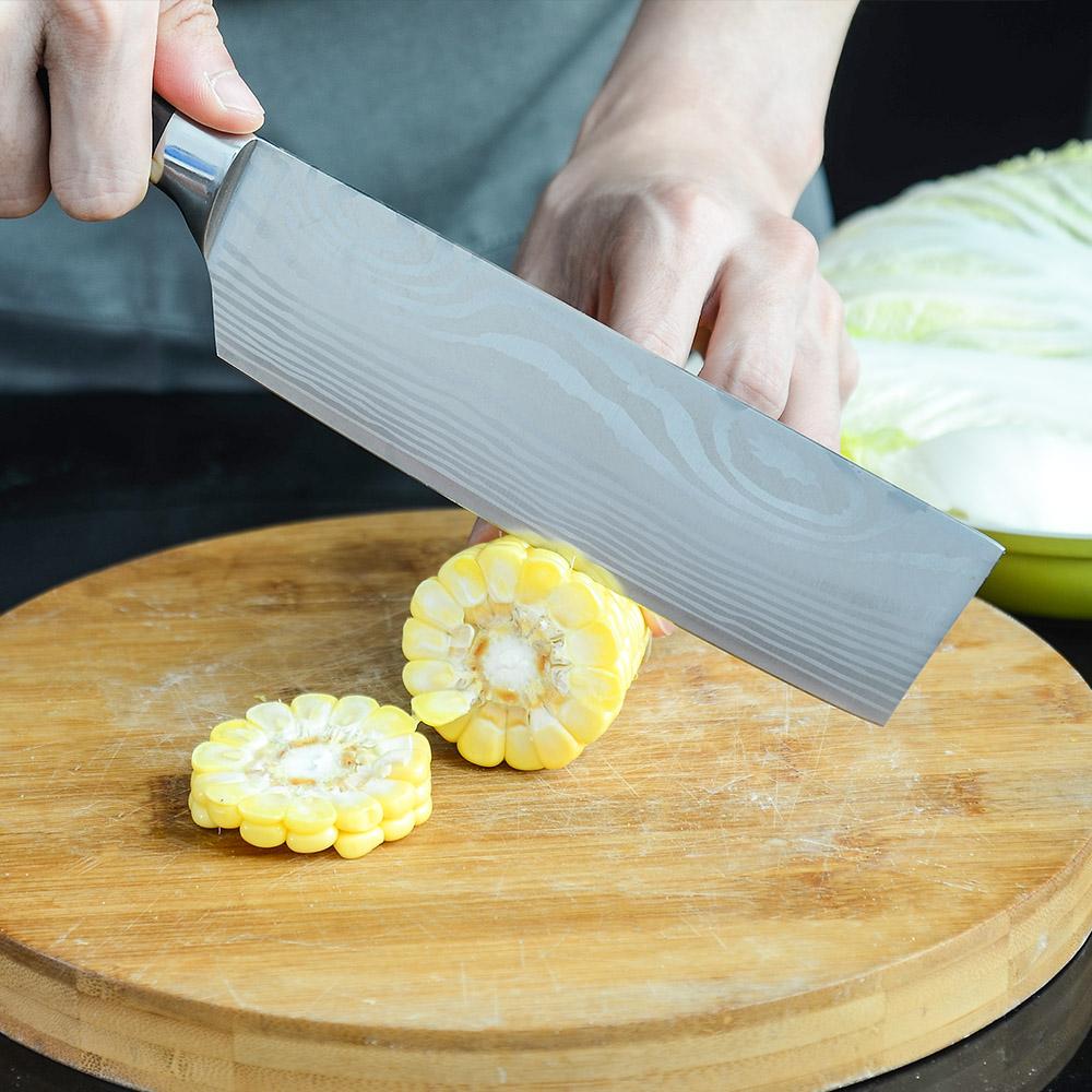Buy XYj Kitchen Chef Knife Stainless Steel Sharp Blade Damascus Pattern ...
