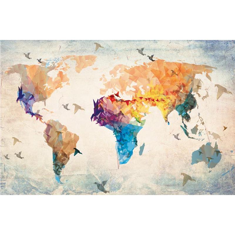 Buy 5D DIY Diamond Painting Cross Stitch "Cartoon World Map" Diamond ...