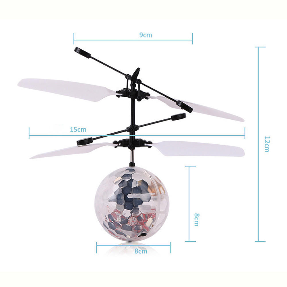 RC Flying Ball Drone Helicopter Ball Built-in Shinning LED Lighting for ...