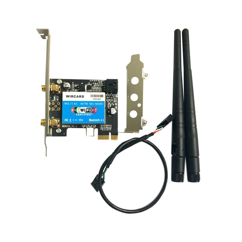 Buy WIRCARD Wireless-AC 8265 867Mbps 802.11AC Dual Band Desktop PCI-E ...