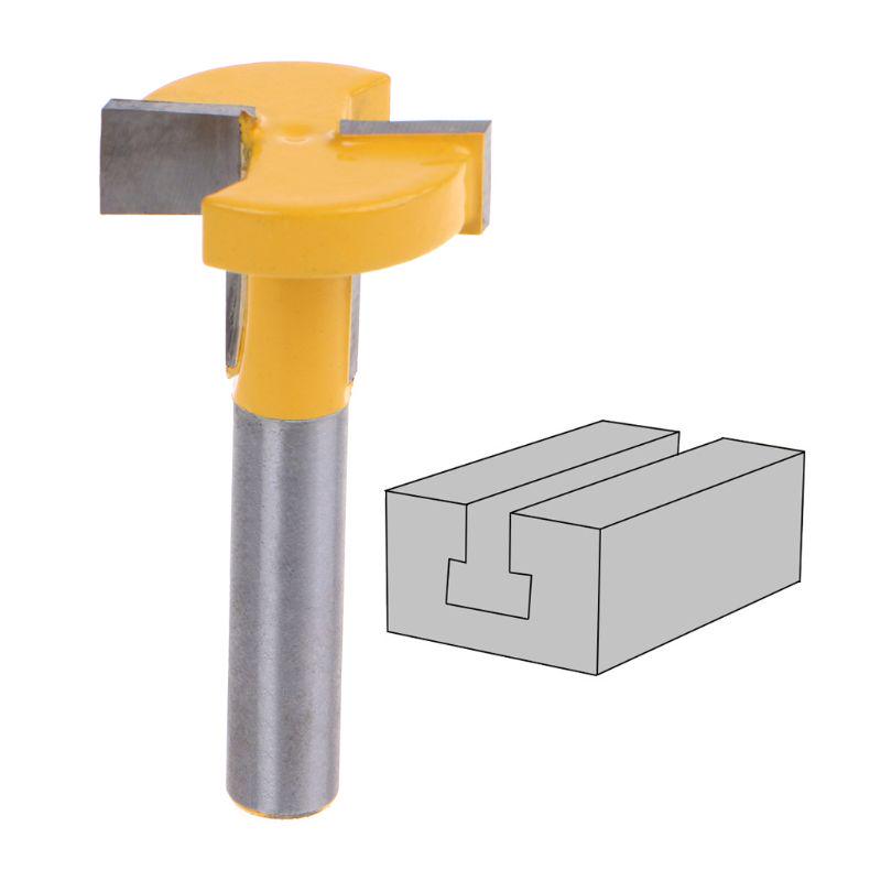 8mm Shank T-Slot T-Track Jointing Slotting Router Bit Woodworking ...