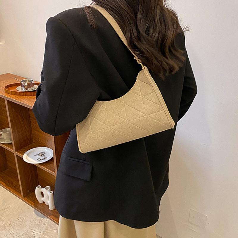 Cheap Women Felt Underarm Bag Fashion Large-capacity Messenger Bag ...