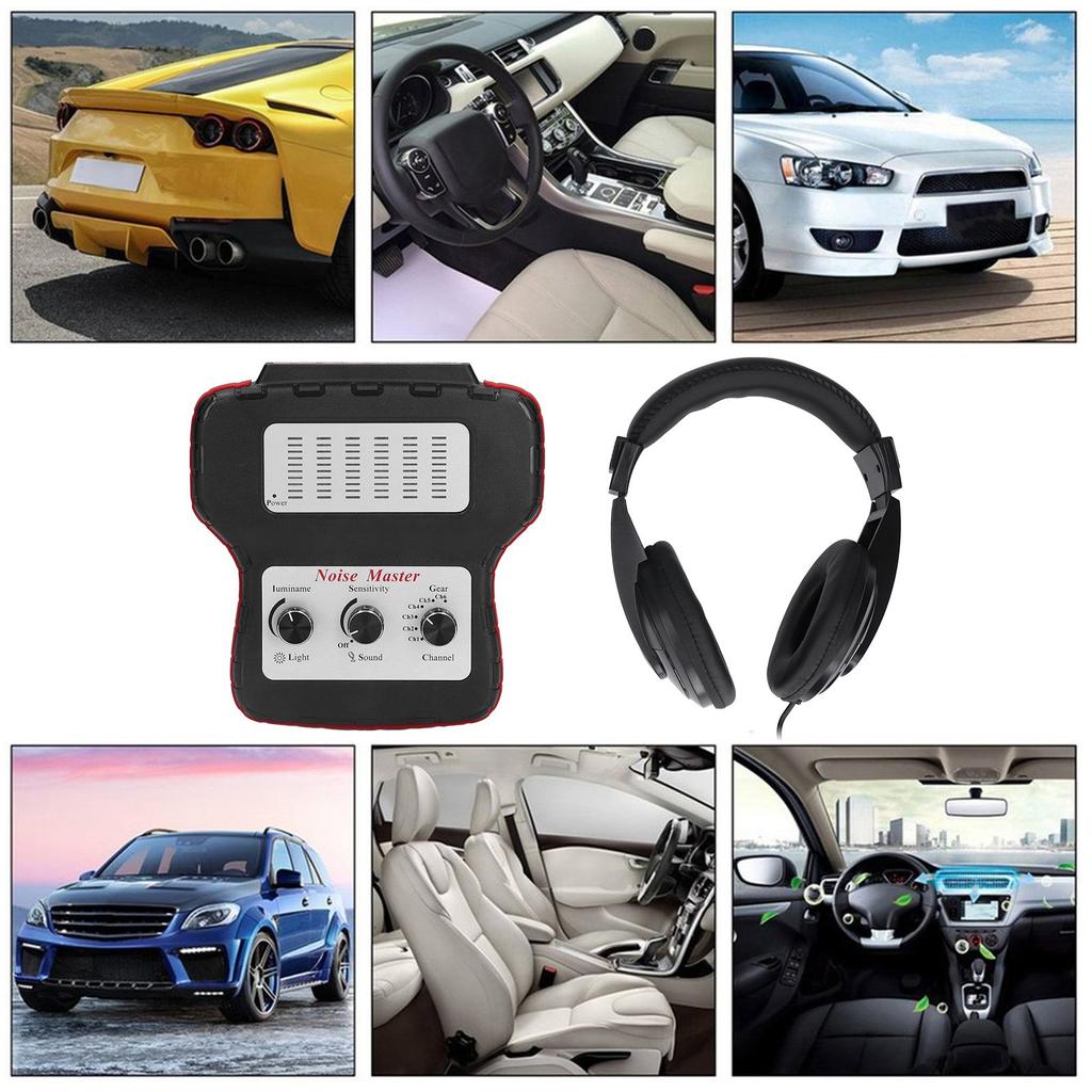 6 Channel Car Electronic Stethoscope Kit 100Hz‑10kHz Engine Chassis ...